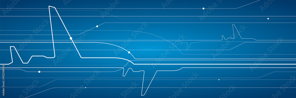 Abstract airplane, vector design lines background, aviation wallpaper ...