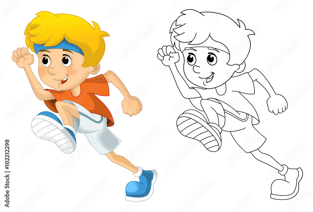 Running Coloring Pages