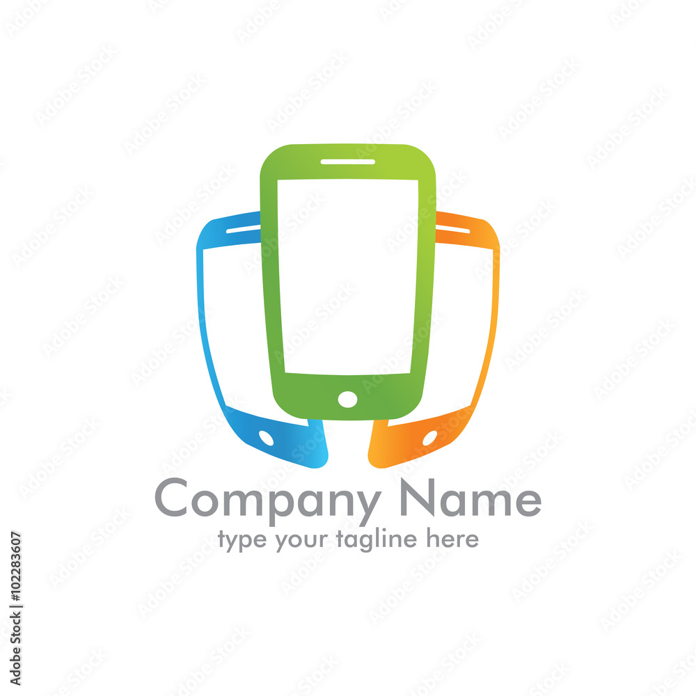 Mobile Developer logo icon Stock Vector | Adobe Stock