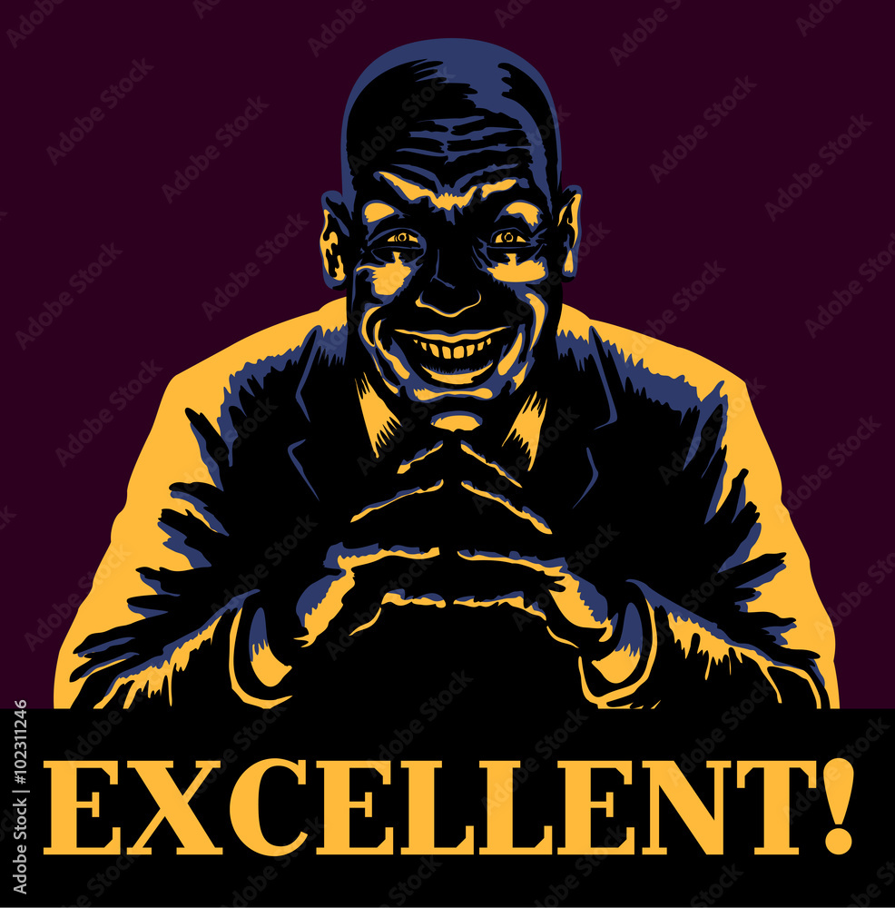 Excellent! Just as planned, Evil sinister bald man super villain or bad ...