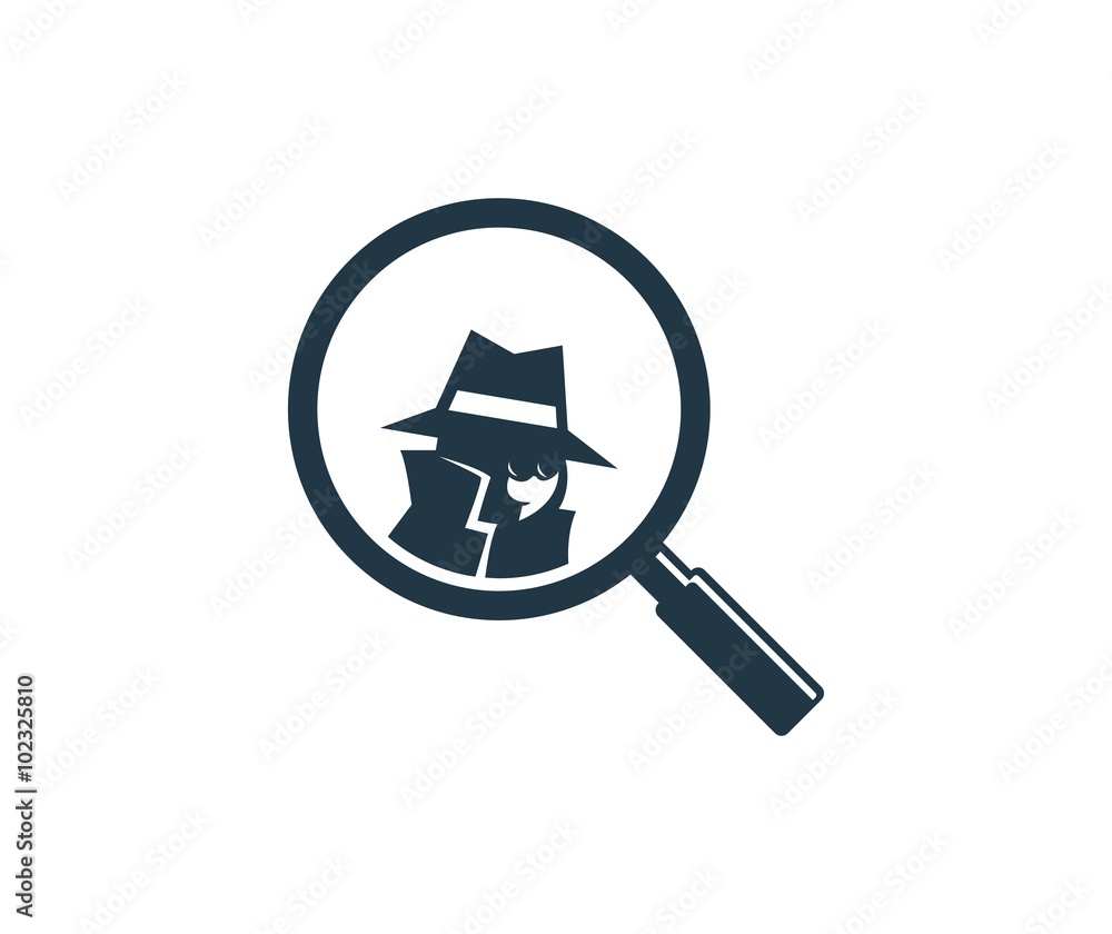 Detective logo Stock Vector | Adobe Stock