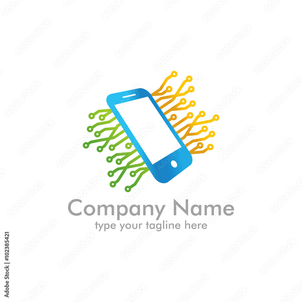 Mobile Network logo icon Stock Vector | Adobe Stock