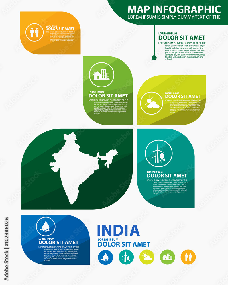 india map infographic Stock Vector | Adobe Stock