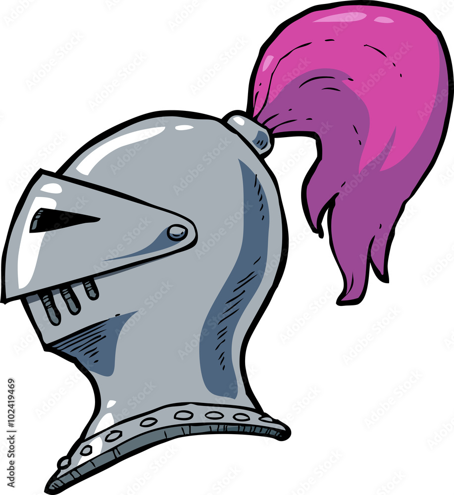Cartoon knight helmet Stock Vector | Adobe Stock