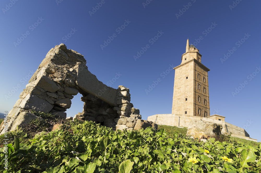 Hercules tower, Torre de Hercules, roman lighthouse , UNESCO world ...
