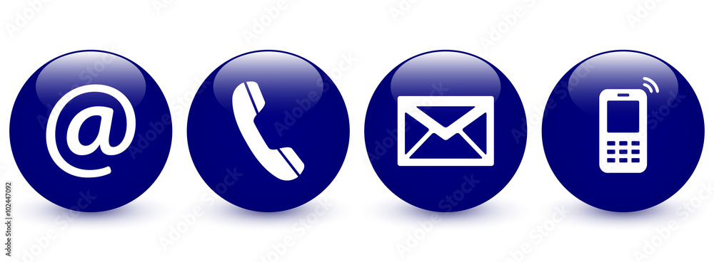 Blue Contact Icon