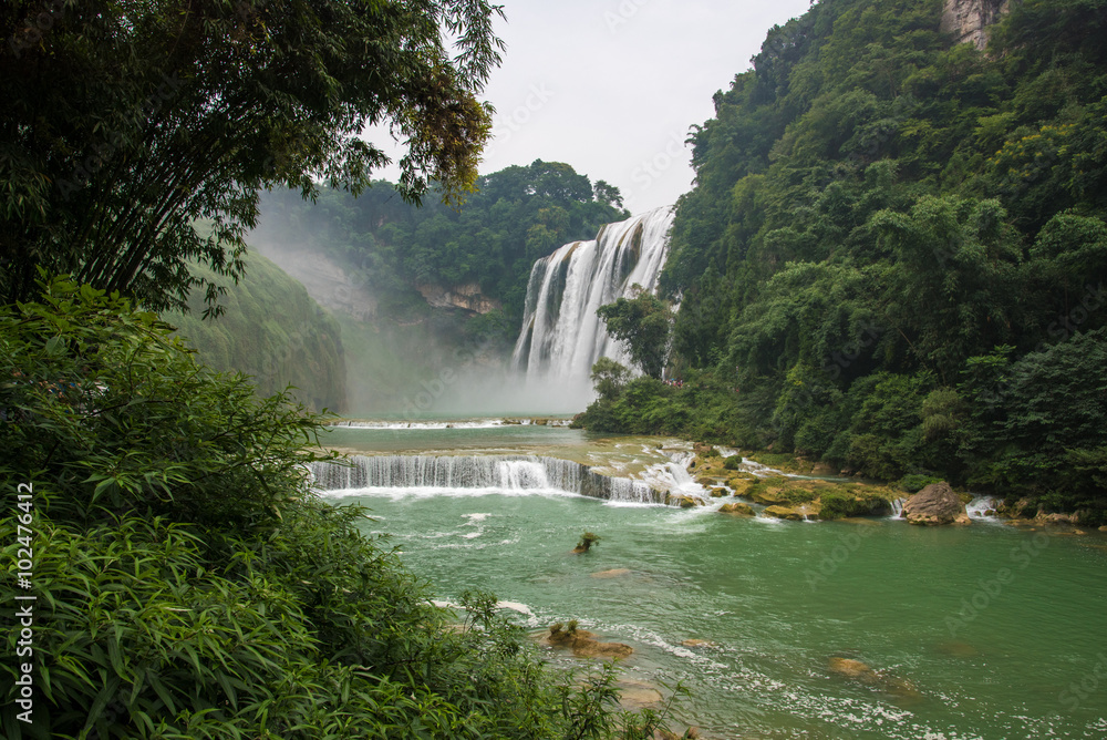 Huangguoshu waterfall. China's largest waterfall Stock Photo | Adobe Stock