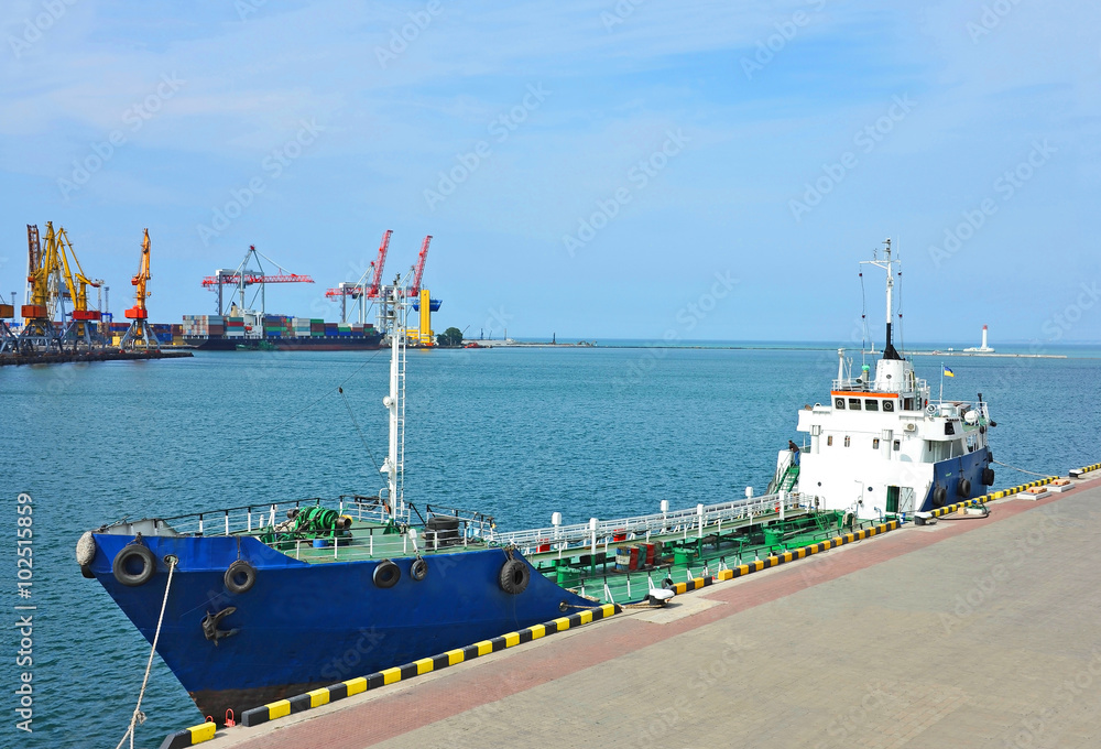 Bunker ship (fuel replenishment tanker) Stock Photo | Adobe Stock