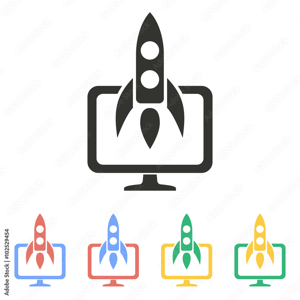 Start up - vector icon. Stock-Vektorgrafik | Adobe Stock