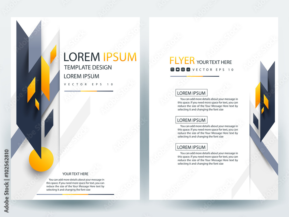 Abstract vector modern flyers brochure / annual report /design ...