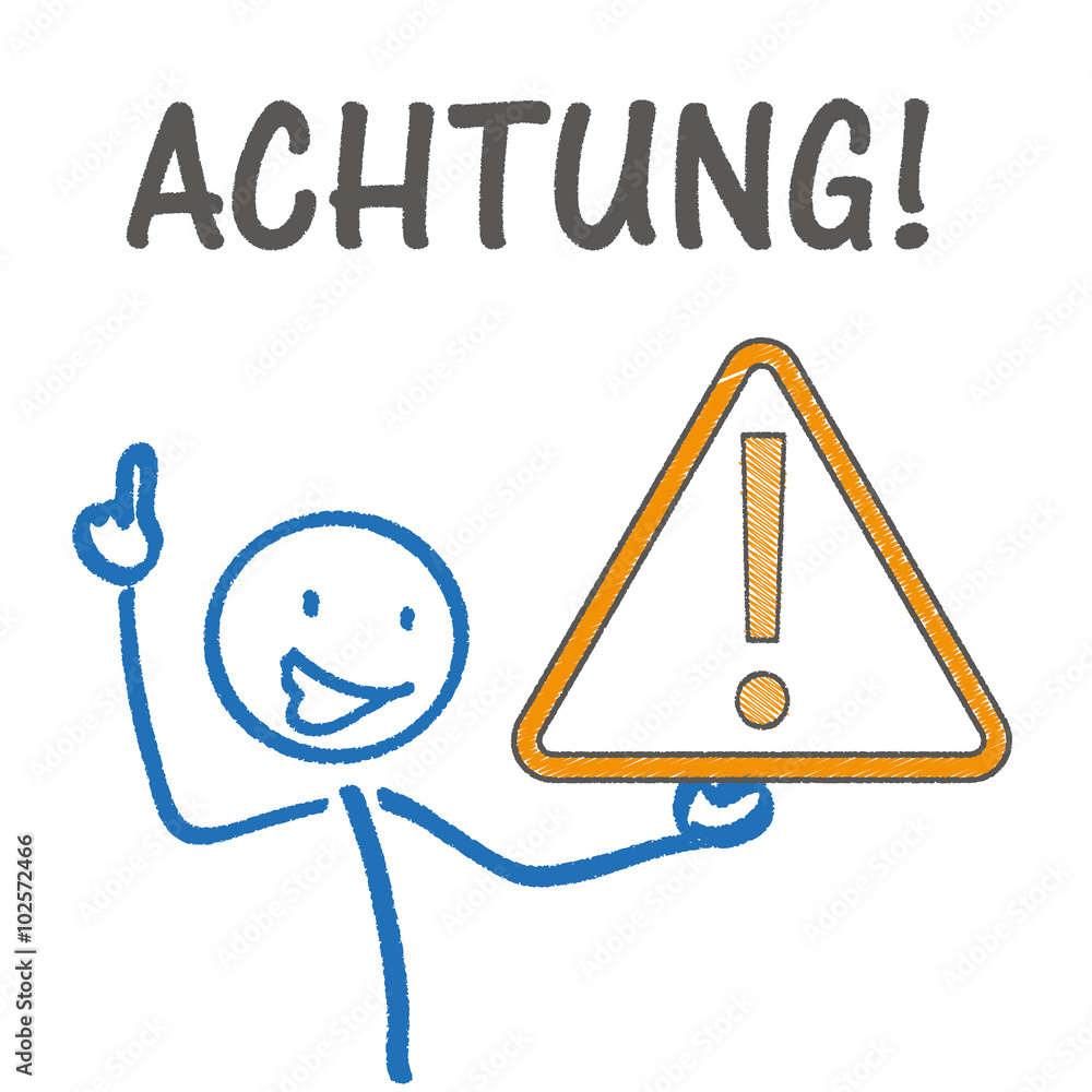 Stickman Achtung Stock Vector | Adobe Stock Stickman Achtung Stock Vector | Adobe Stock