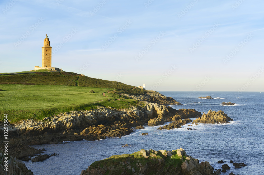 Hercules tower, Torre de Hercules, roman lighthouse , UNESCO world ...
