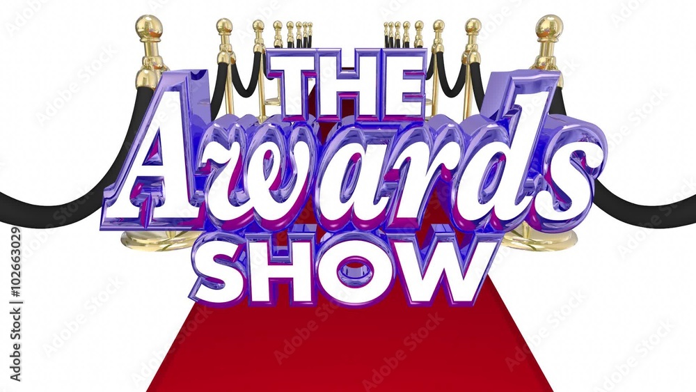 The Awards Show Ceremony Red Carpet Celebrities Arrival Stock Video ...