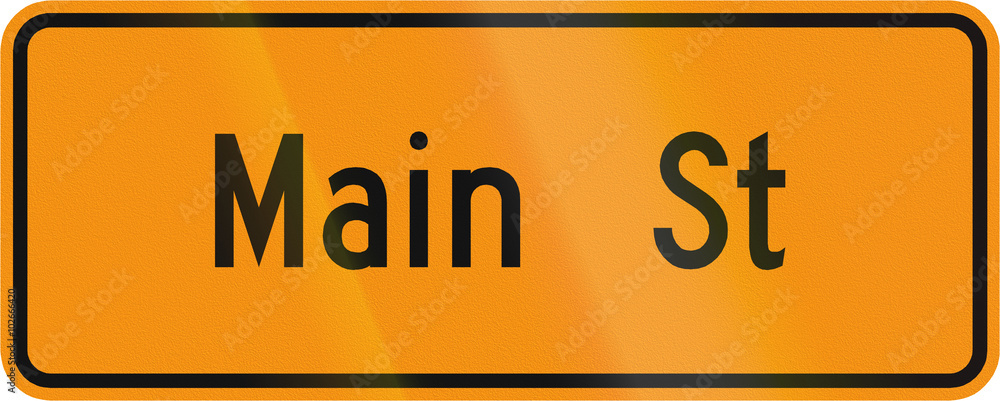 Road sign used in the US state of Virginia - Temporary street name sign ...