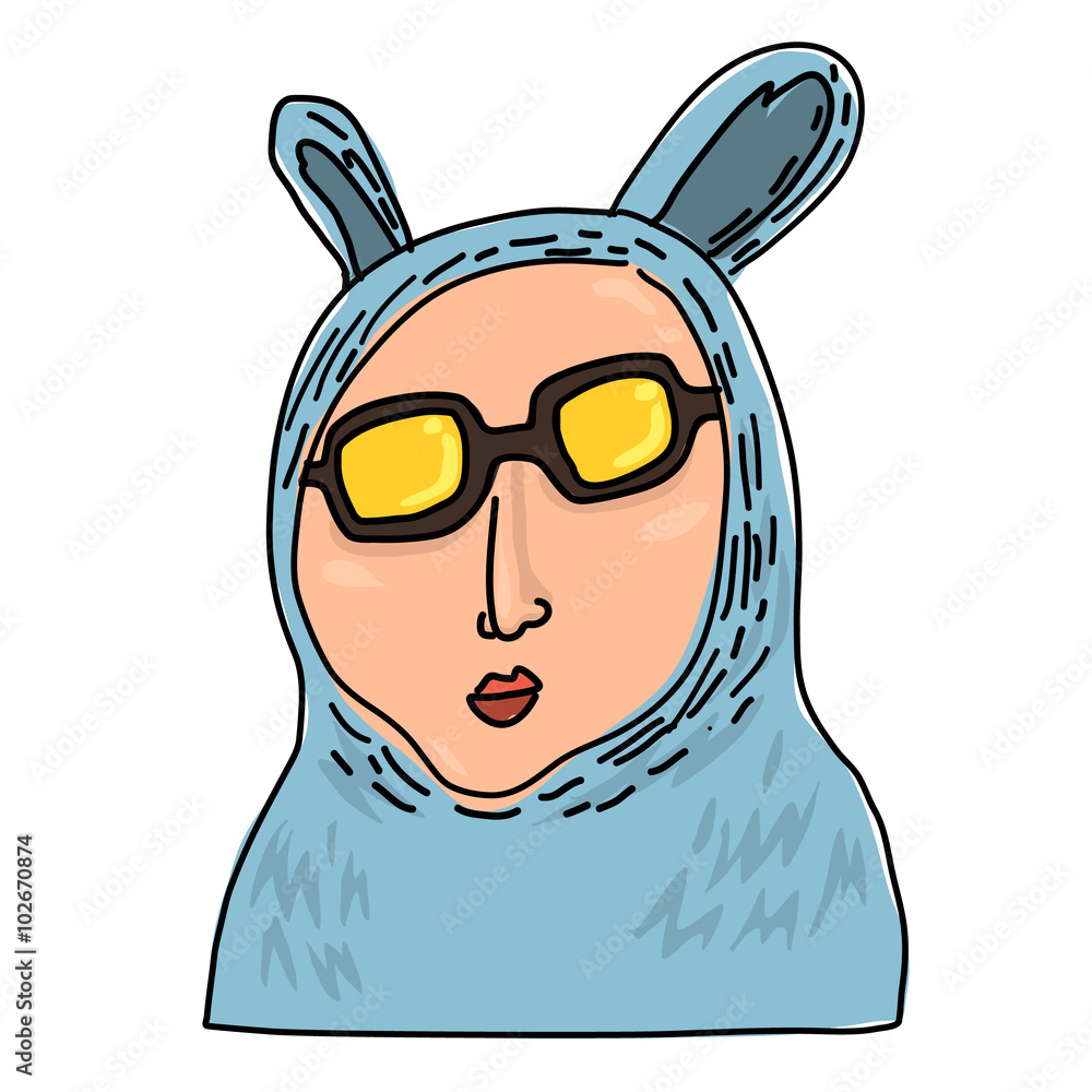 Cartoon bunny man Stock Vector | Adobe Stock