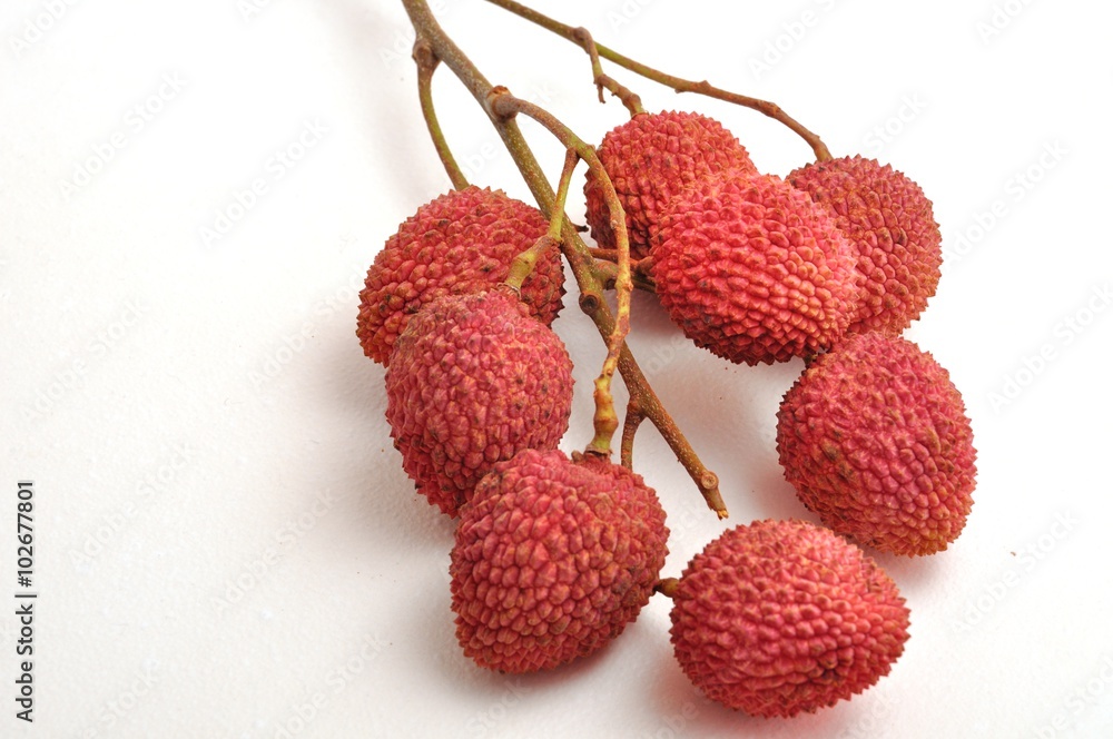 Branch of lychees foto de Stock | Adobe Stock