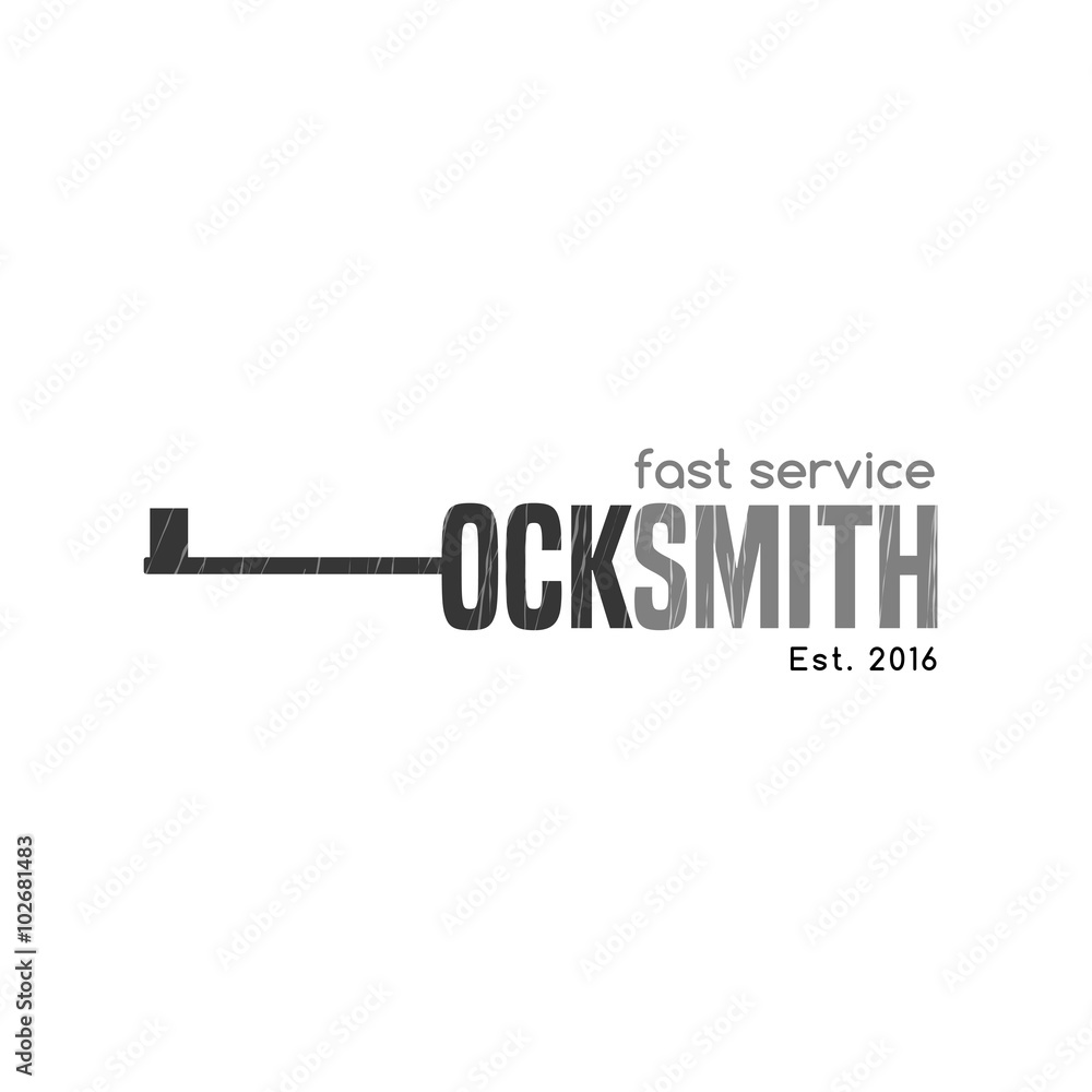 Locksmith vector logo, icon. Key is shaping letter "L" Stock Vector ...
