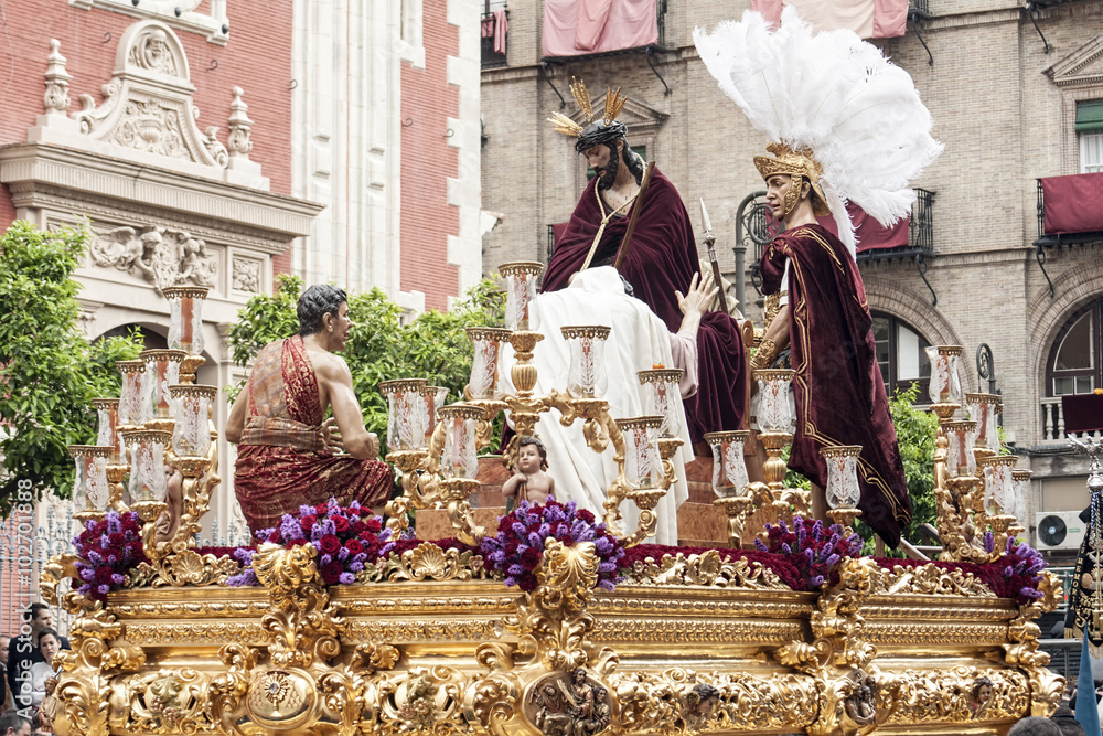 Semana santa de Sevilla, Hermandad de San Esteban Stock Photo | Adobe Stock