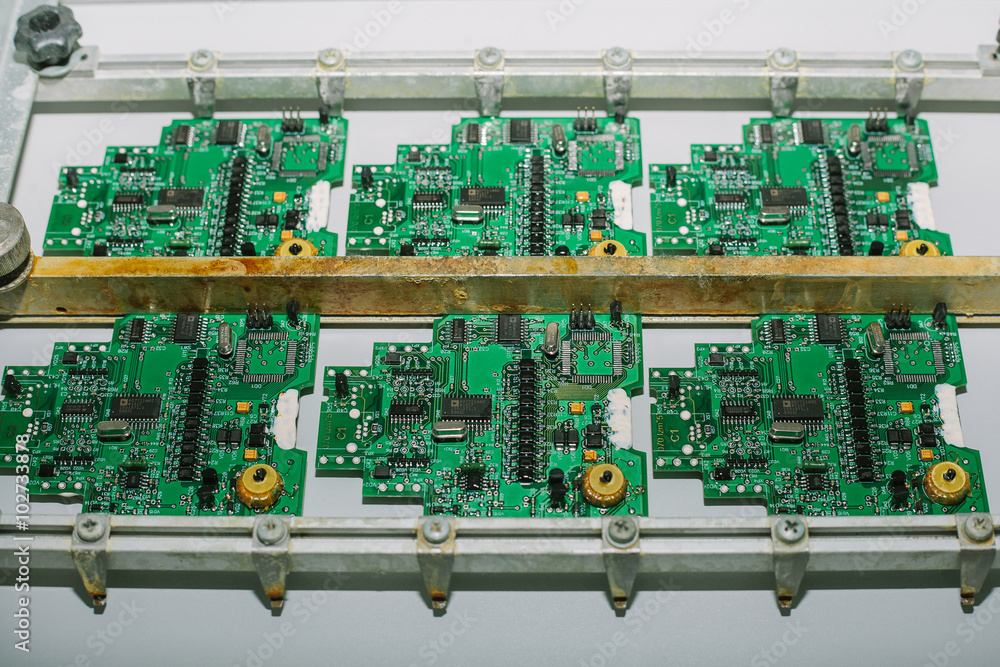 microchip production factory Stock-Foto | Adobe Stock