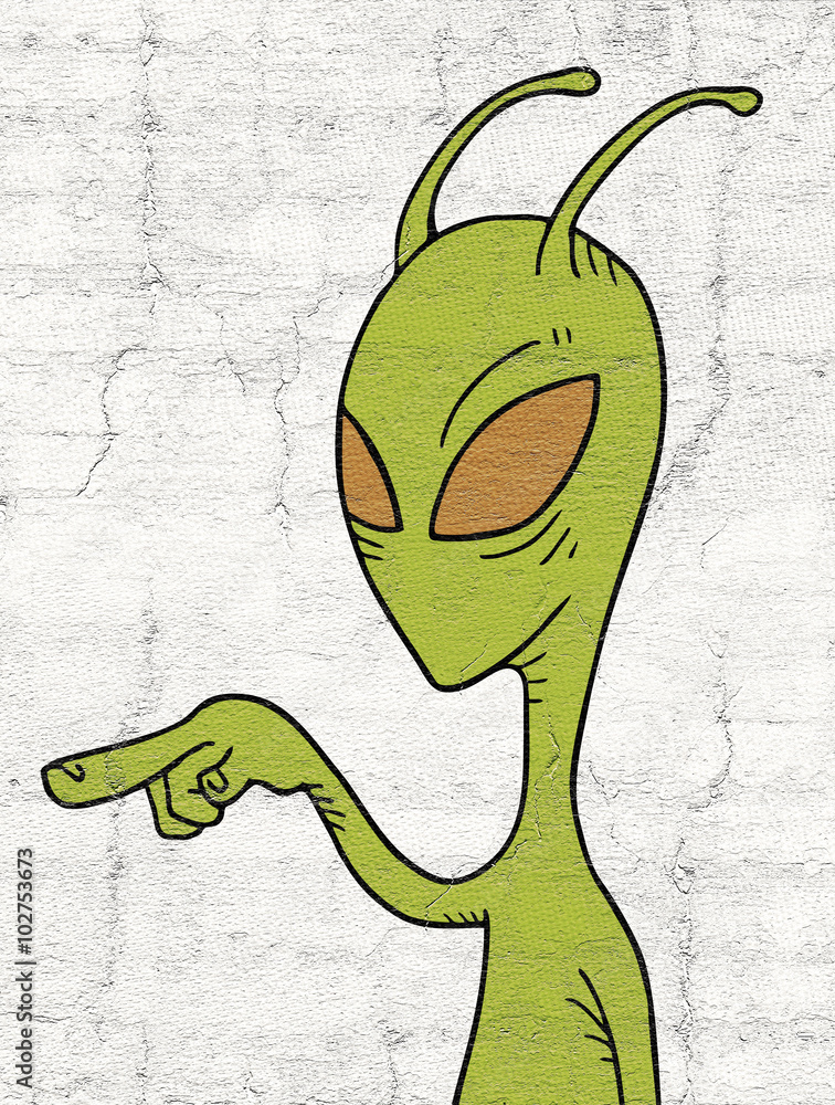 alien illustration Stock Illustration | Adobe Stock