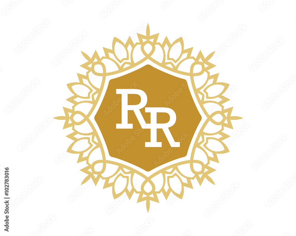 RR initial royal letter logo Stock Vector | Adobe Stock