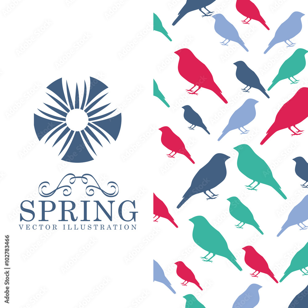 spring season design Stock Vector | Adobe Stock