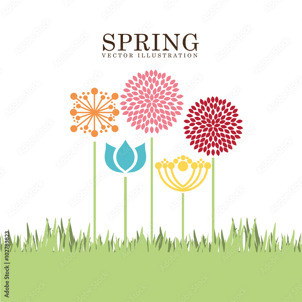 spring season design Stock Vector | Adobe Stock
