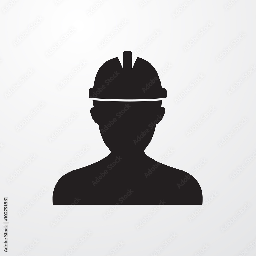 Worker icon for web and mobile Stock Vector | Adobe Stock