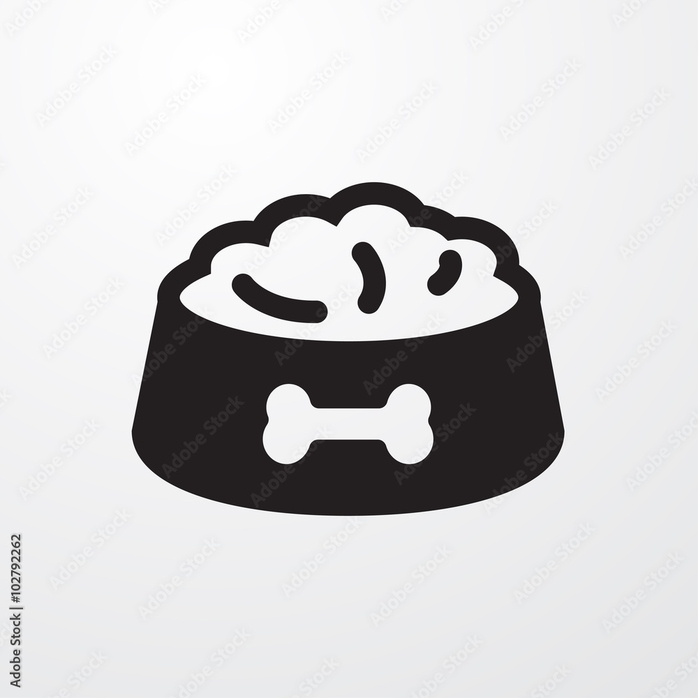 Pet dog feed icon Stock Vector | Adobe Stock