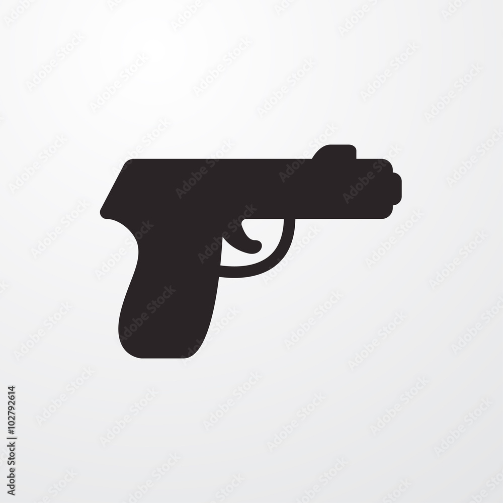 Gun icon Stock Vector | Adobe Stock