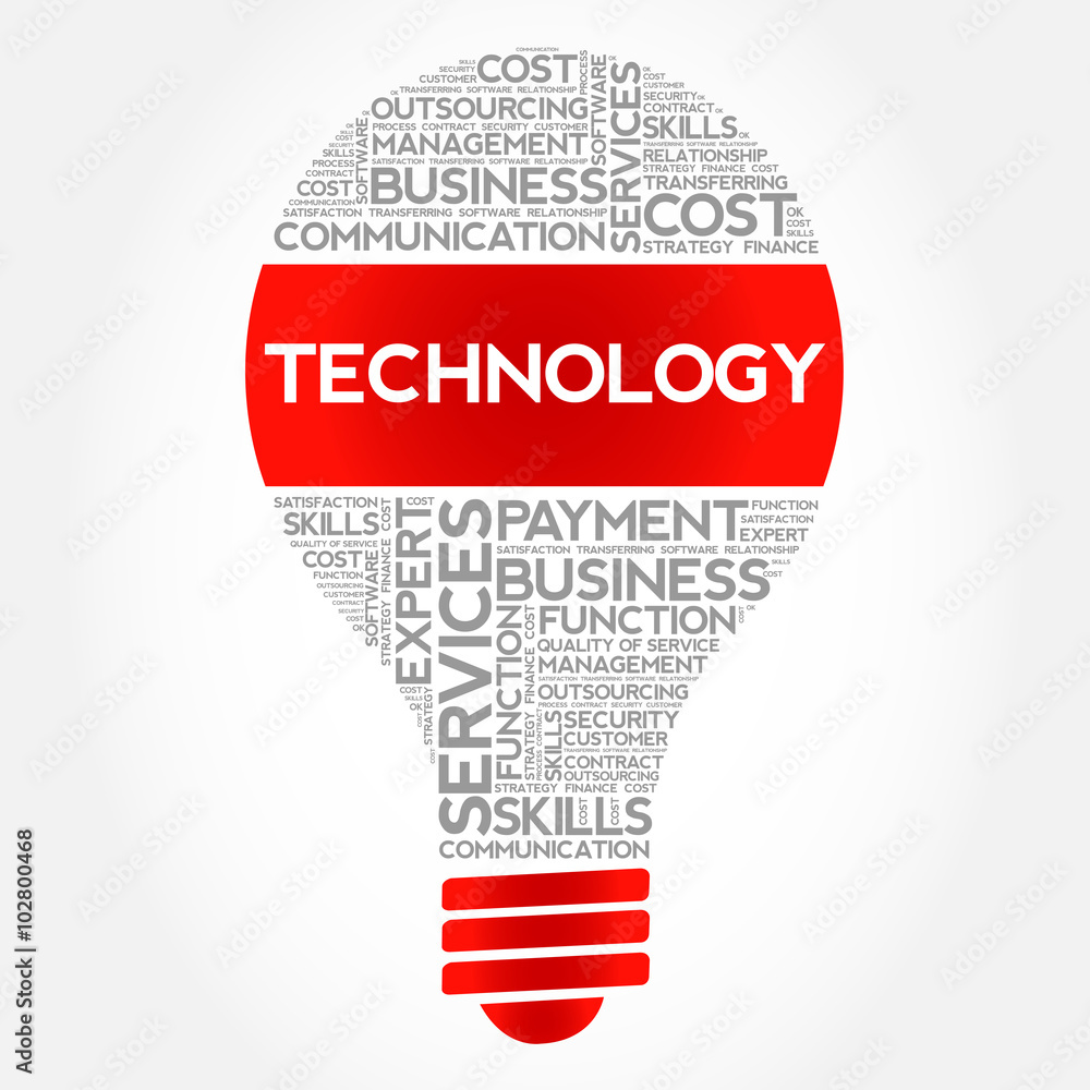 Technology bulb word cloud, business concept Stock Vector | Adobe Stock Technology bulb word cloud, business concept Stock Vector | Adobe Stock