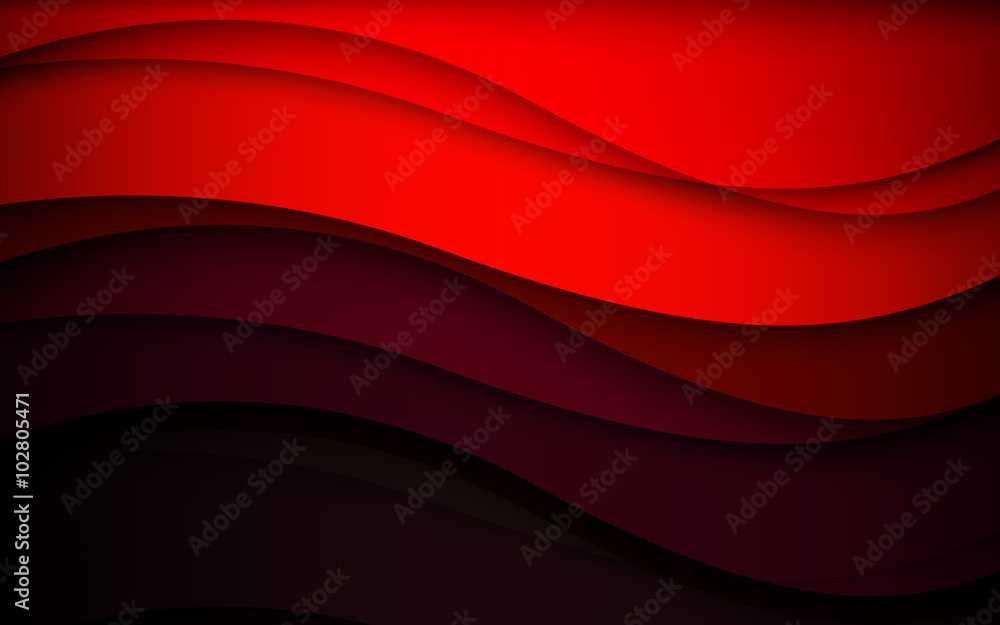 Abstract red waves - data stream concept. Vector illustration Stock ...