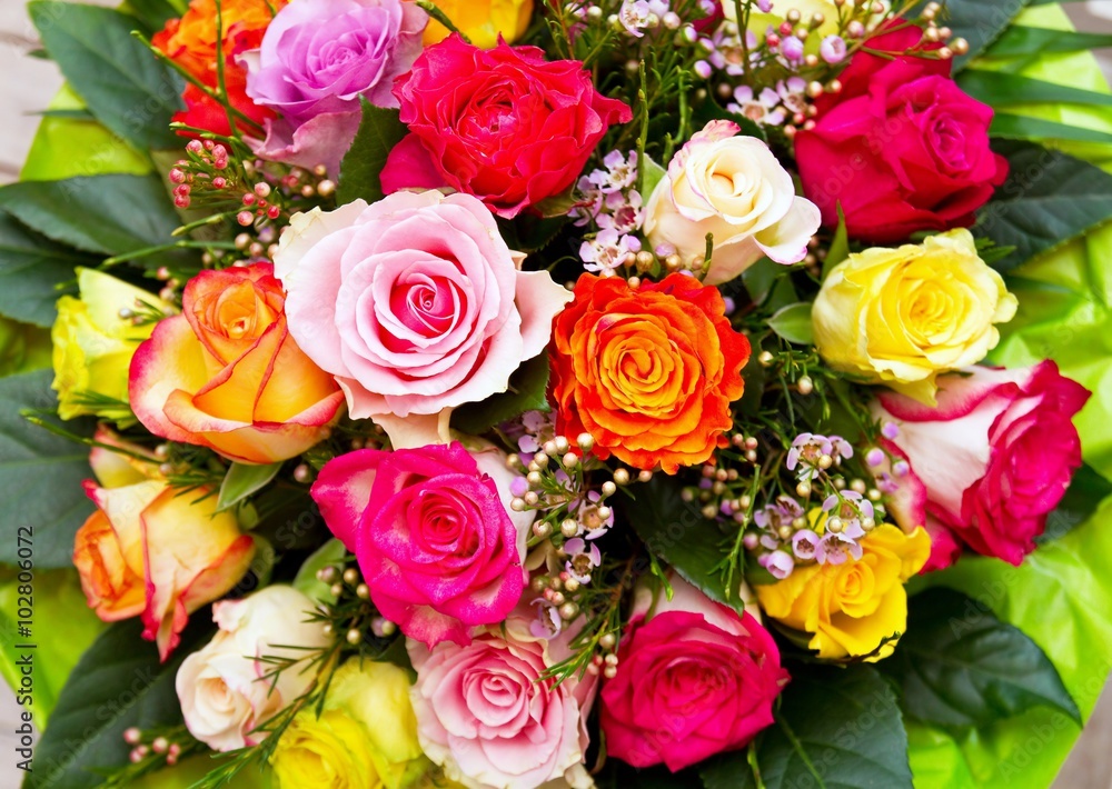 Rosenstrauß Stock-Foto | Adobe Stock