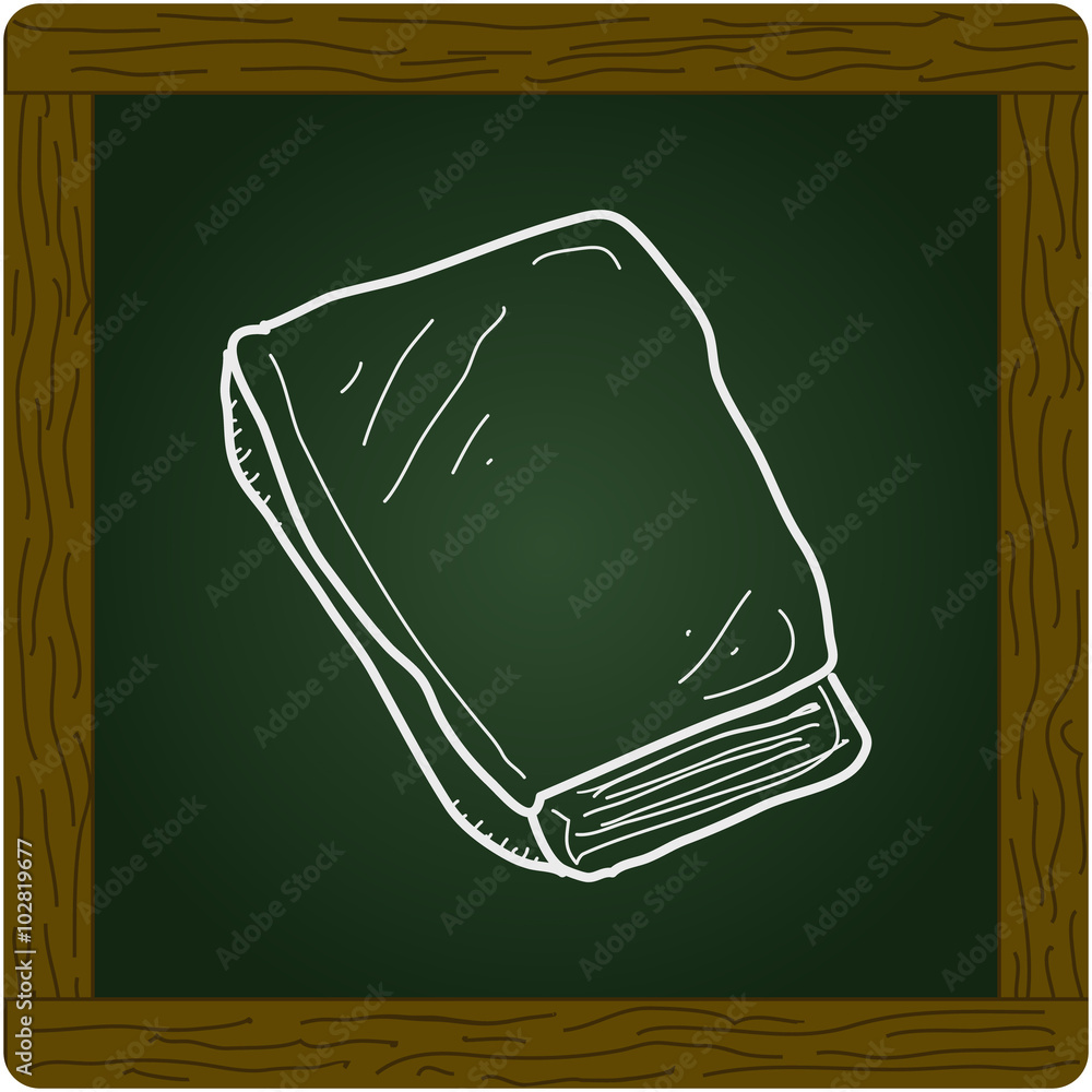 Simple doodle of a book Stock Vector | Adobe Stock
