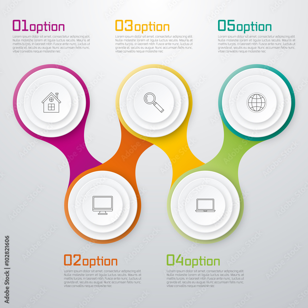 Timeline Vector 3d Infographic Stock Vector | Adobe Stock