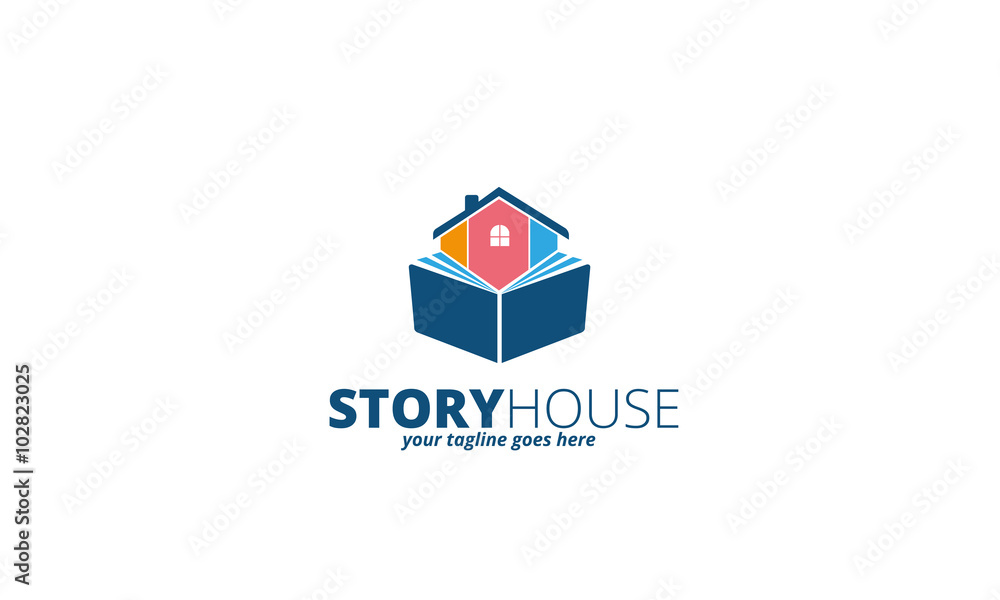 Story House Logo Stock Vector | Adobe Stock