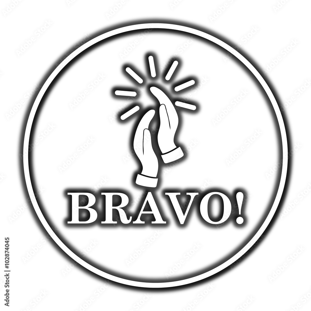 Bravo icon Stock Illustration | Adobe Stock