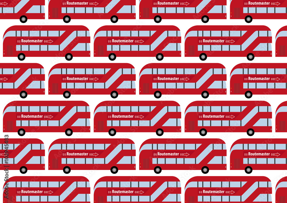 London Routemaster as wallpaper Stock Vector | Adobe Stock