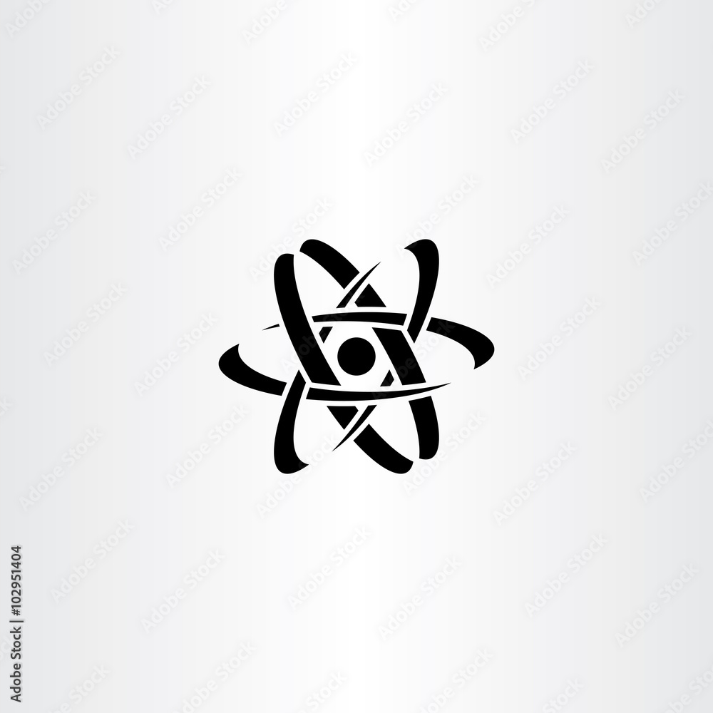 black nucleus logo symbol vector icon vector de Stock | Adobe Stock