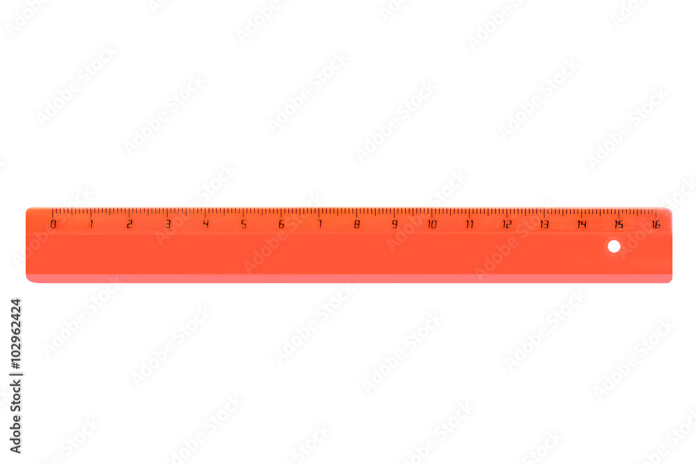 Red ruler Stock Photo | Adobe Stock