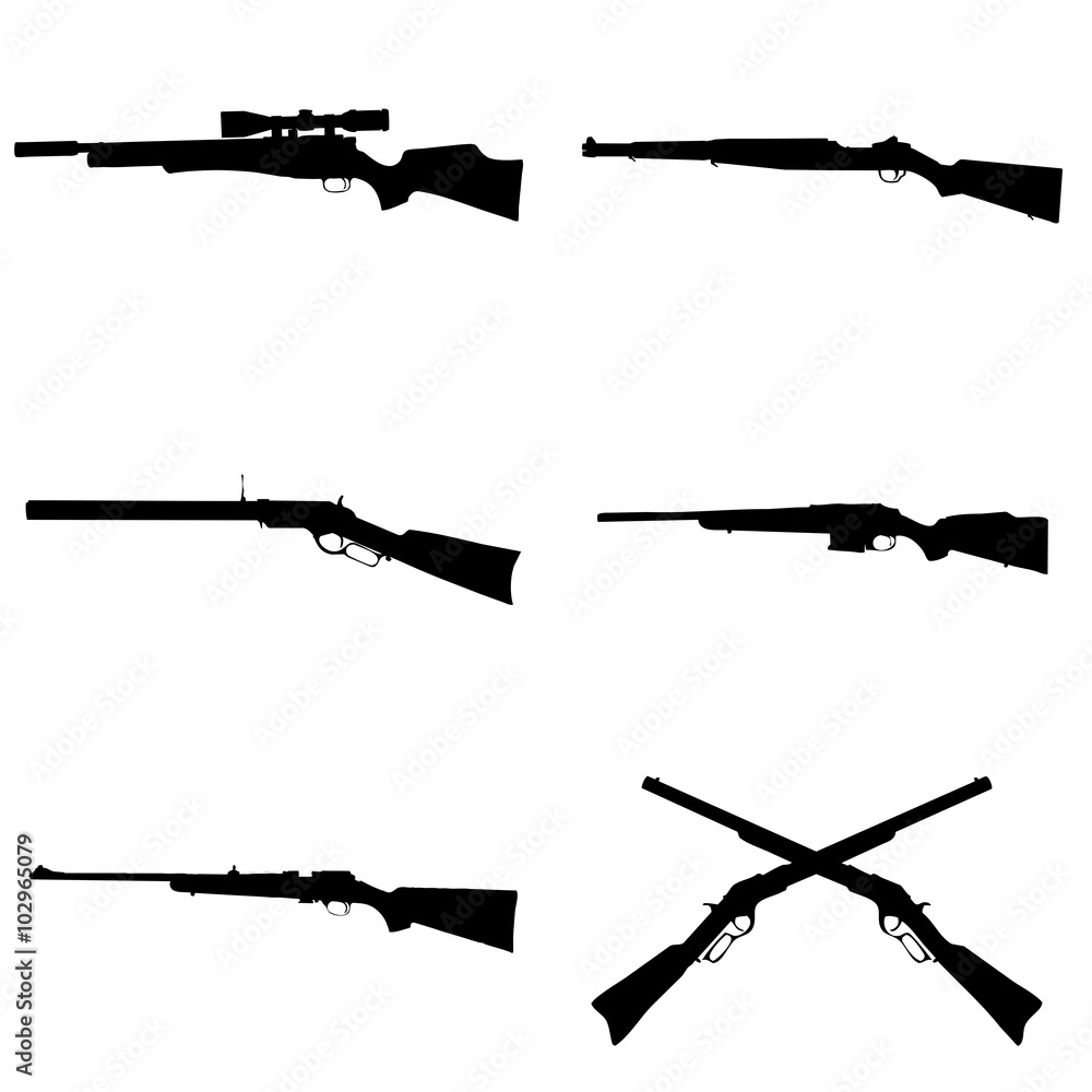 rifles Stock Vector | Adobe Stock