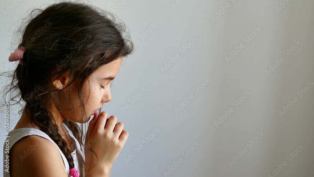girl teen praying prayer church belief in god Stock Video | Adobe Stock