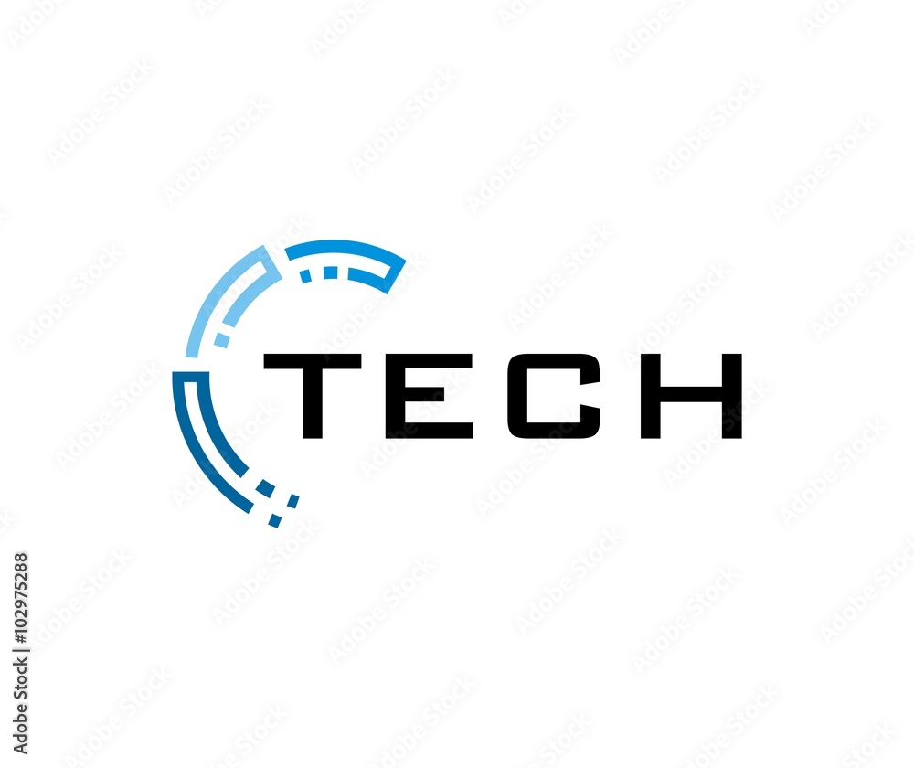 Tech logo Stock Vector | Adobe Stock