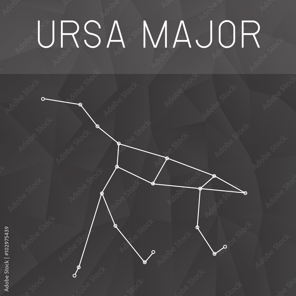 Ursa Major Constellation Stock Vector | Adobe Stock