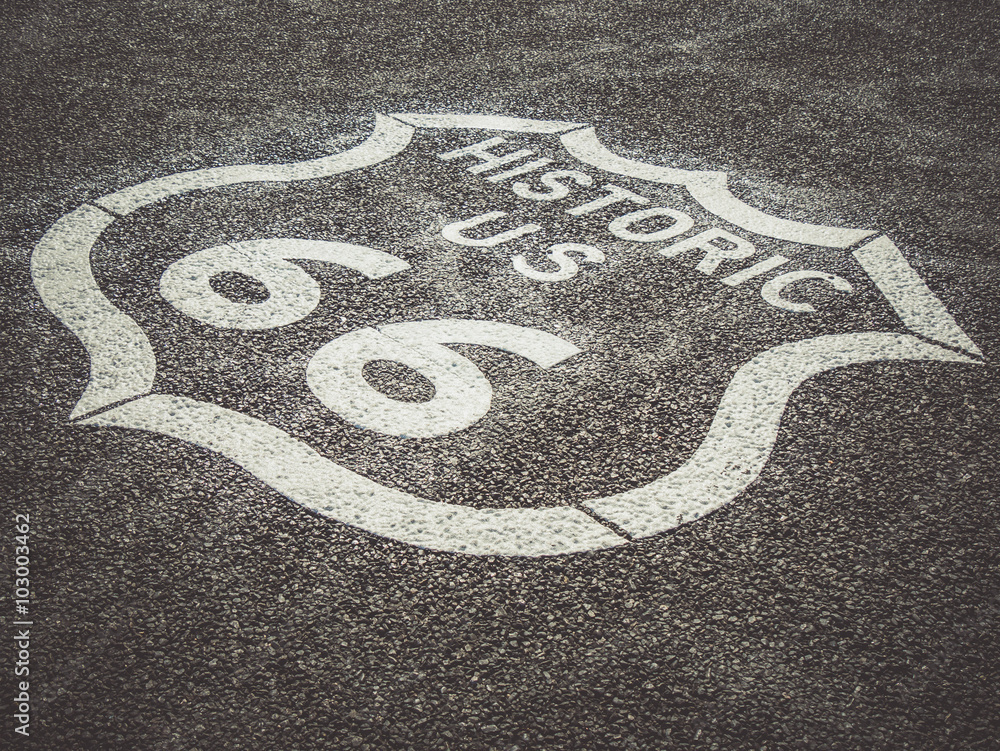 Route 66 Sign Stock Photo | Adobe Stock