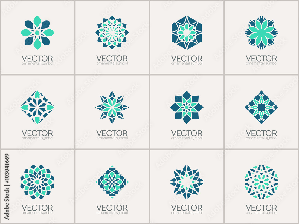 Vector geometric symbols Stock Vector | Adobe Stock