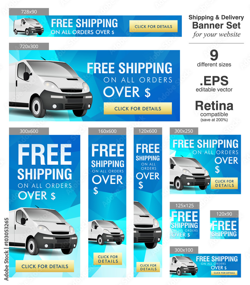Website Banners Free Shipping