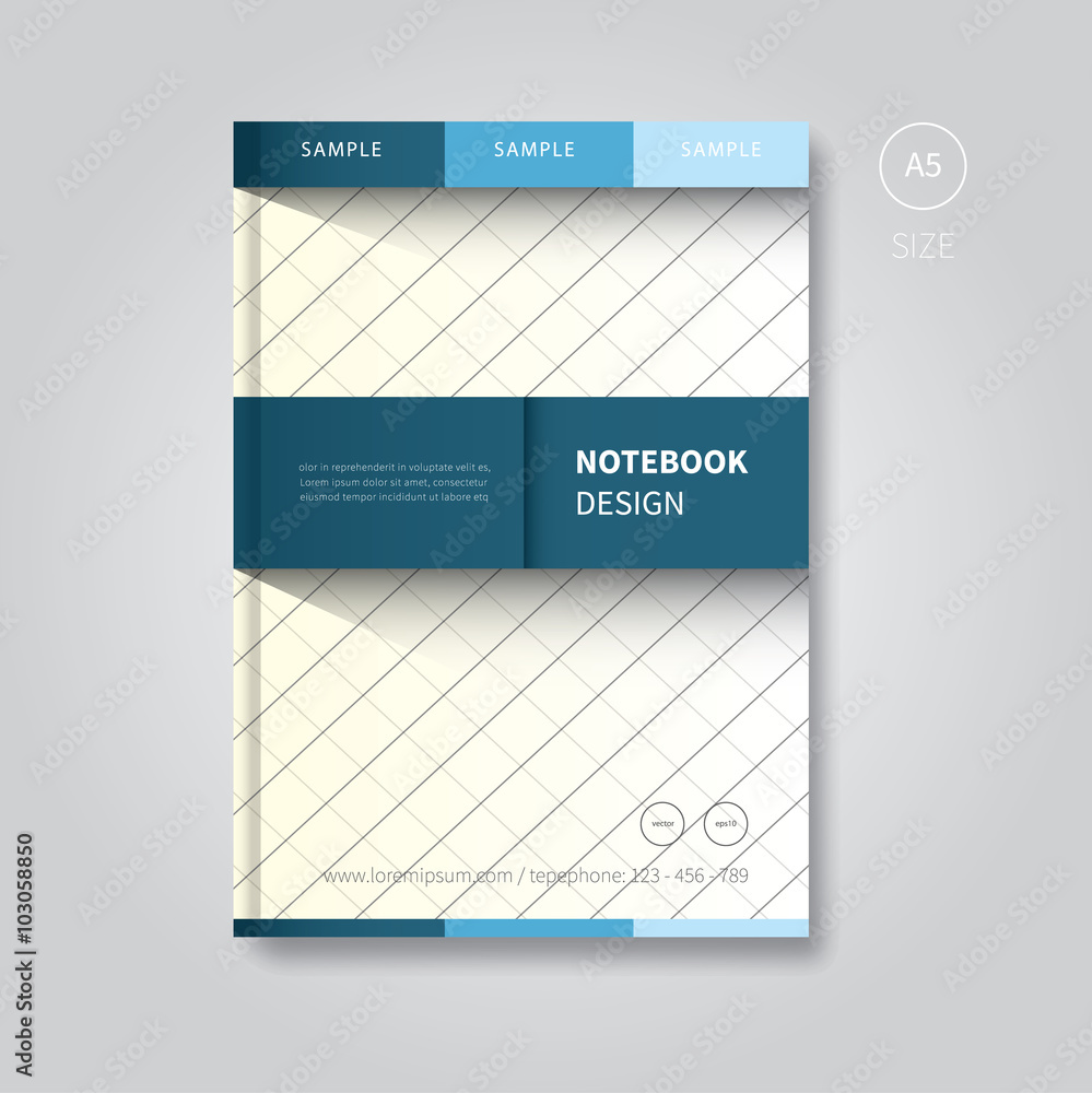 unusual book design / modern blue and white book cover design for ...