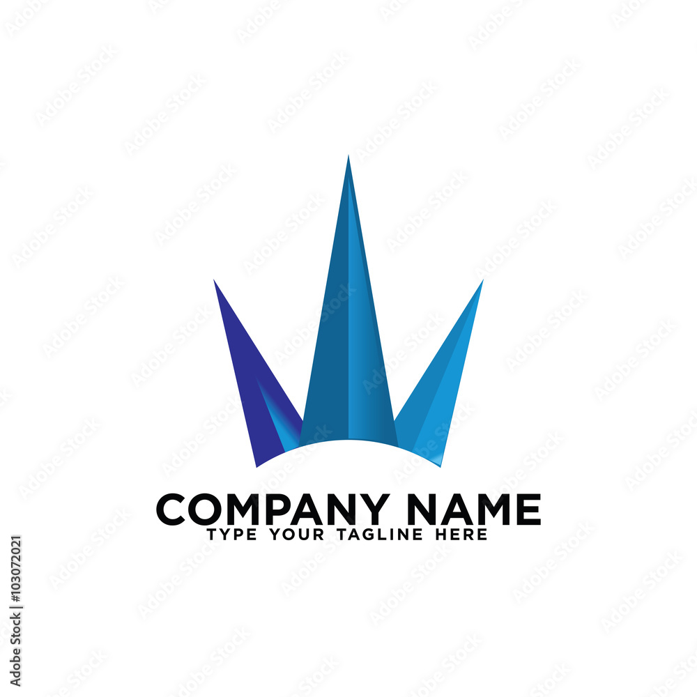 Modern Crown Towers Logo Stock Vector | Adobe Stock