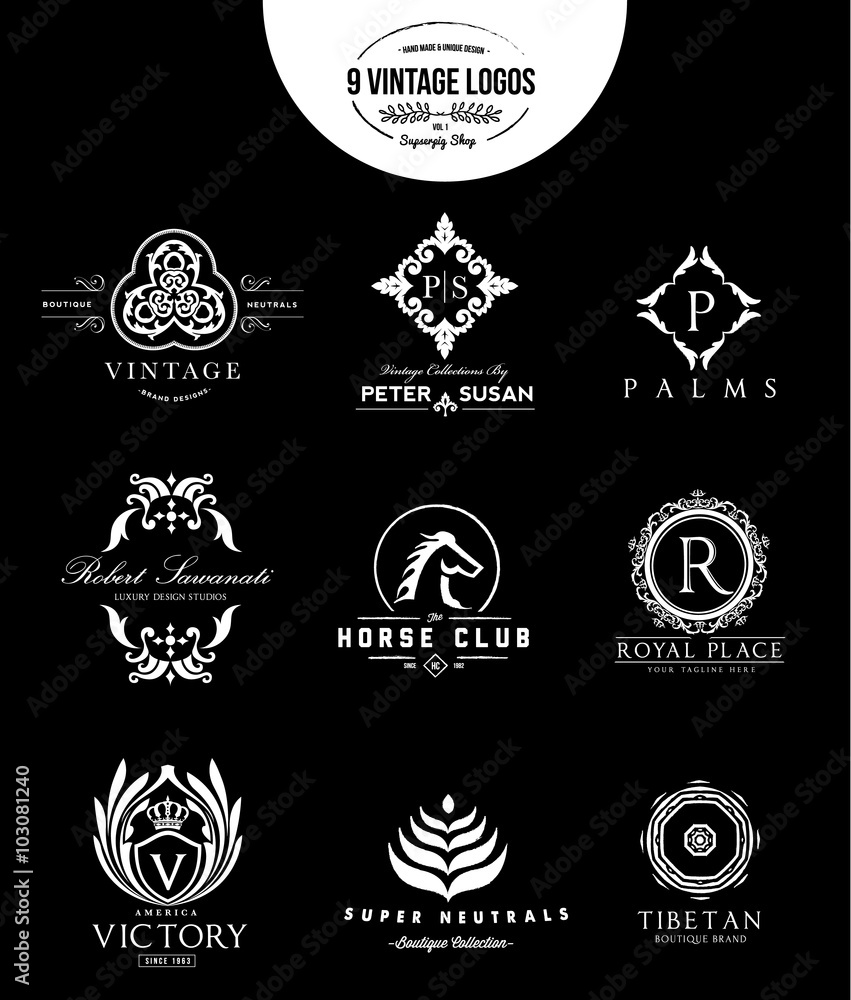 Victorian Vintage Logo Design